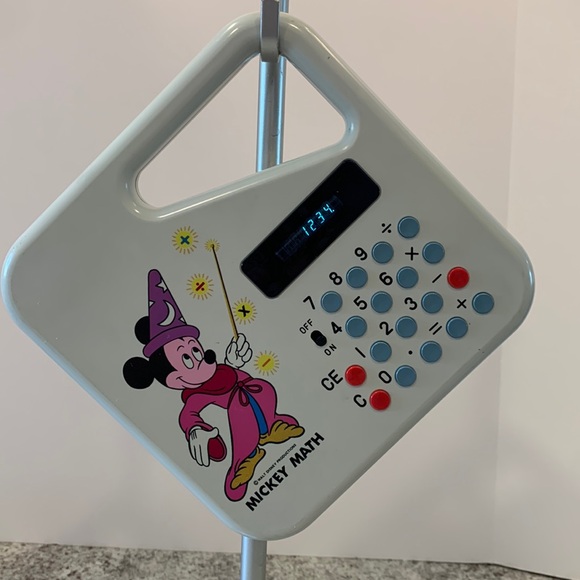 Disney | Other | Vtg Mickey Math Calculator Battery Operated | Poshmark